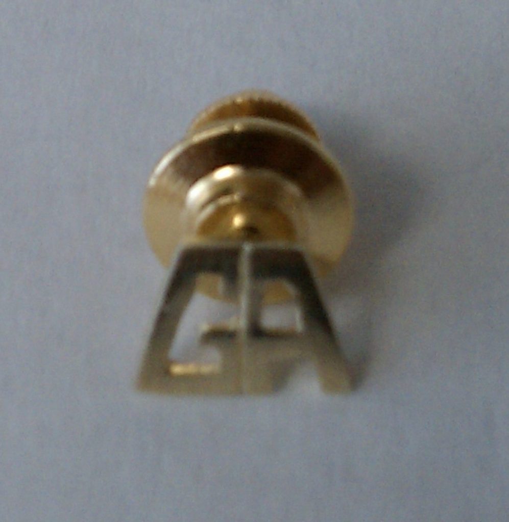 G.A. Gold Plated One Year Pin - Gamblers Anonymous